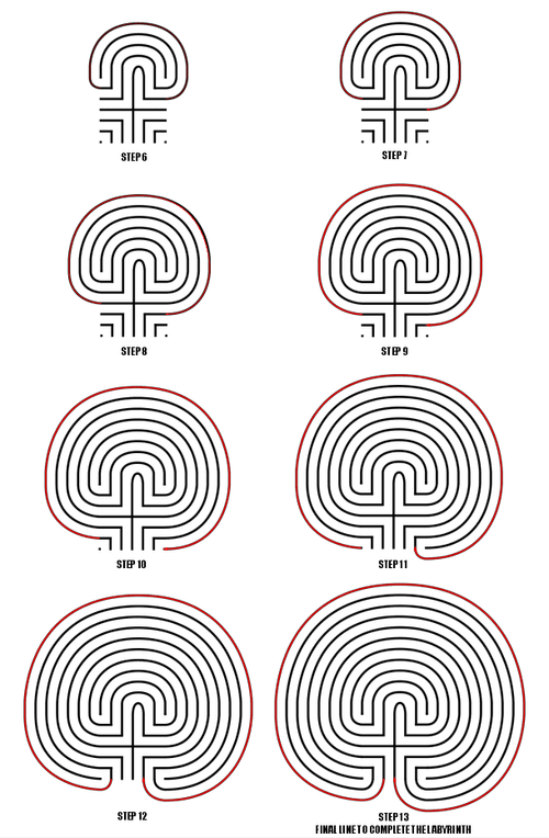 How to Draw an 11 Circuit Classical Labyrinth — Free Printable Mazes ...