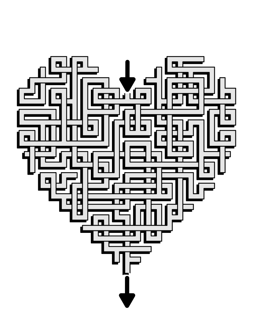 Valentine's Day Mazes — Free Printable Mazes for All Ages