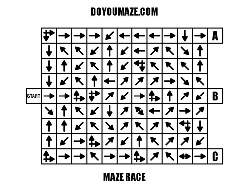 Race Mazes - Introducing a 4 person Maze Race — Free Printable Mazes ...
