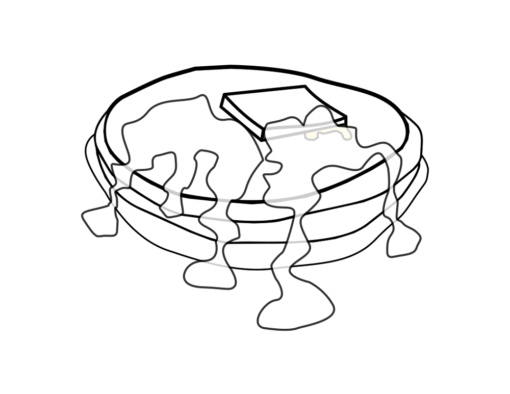 Pancakes Maze for Kids — Free Printable Mazes for All Ages