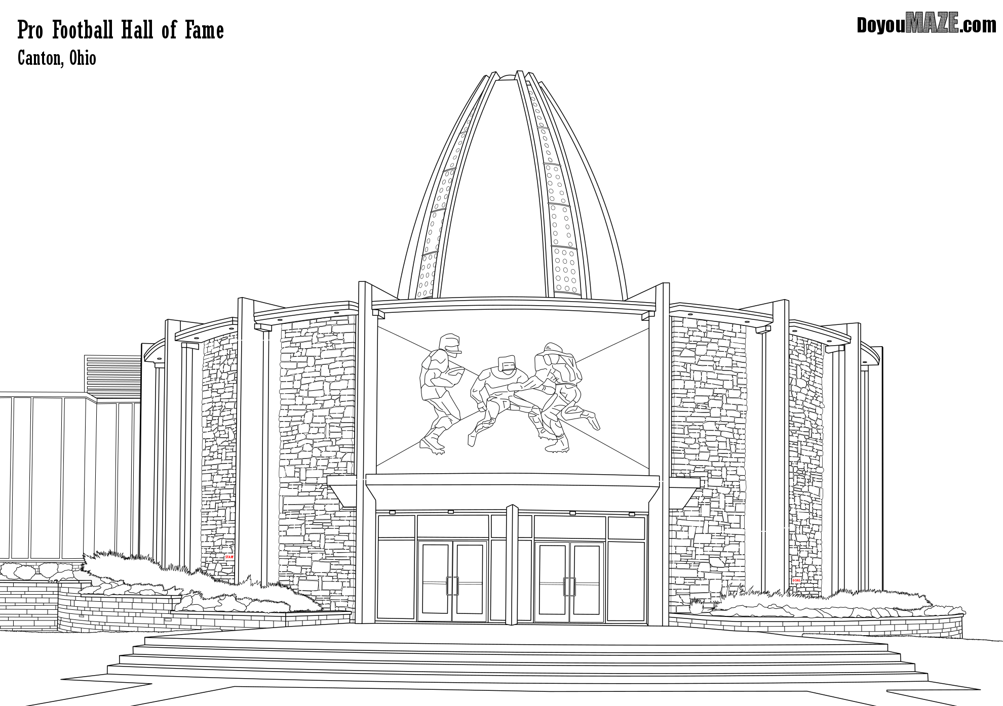 Maze of the Week #83 - Pro Football Hall of Fame Maze — Free Printable ...