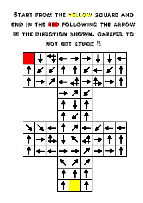 How to Make an Arrow Maze — Free Printable Mazes for All Ages
