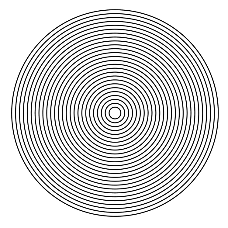 How to Draw a 25 Circuit Circular Labyrinth — Free Printable Mazes for ...