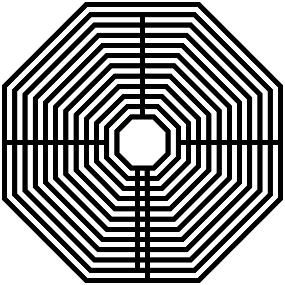 How to Make an 11 Circuit Octagonal Labyrinth — Free Printable Mazes ...