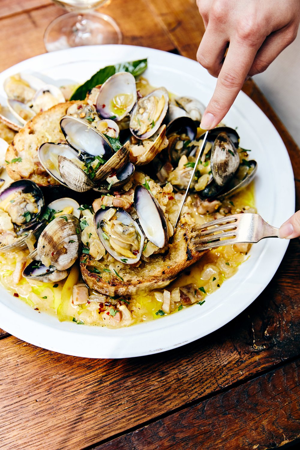 Clams on Toast — Always butter