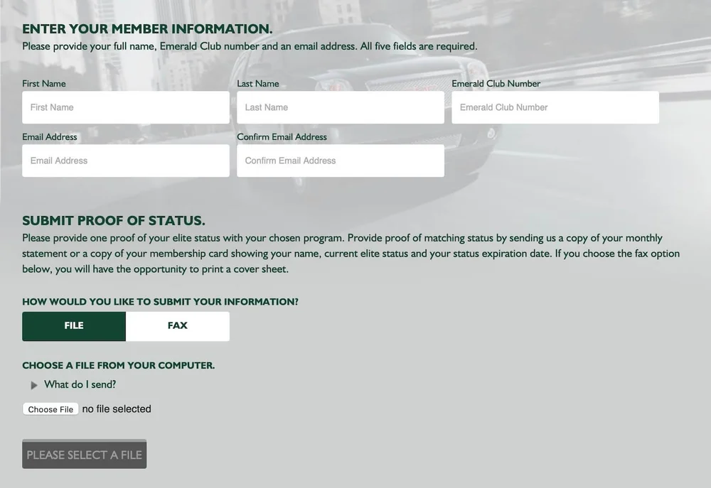 How To Status Match Hertz To National Executive Elite — Our Departure Board