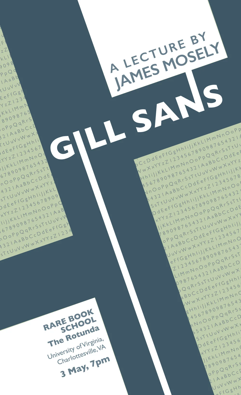 Gill Sans Typeface Poster