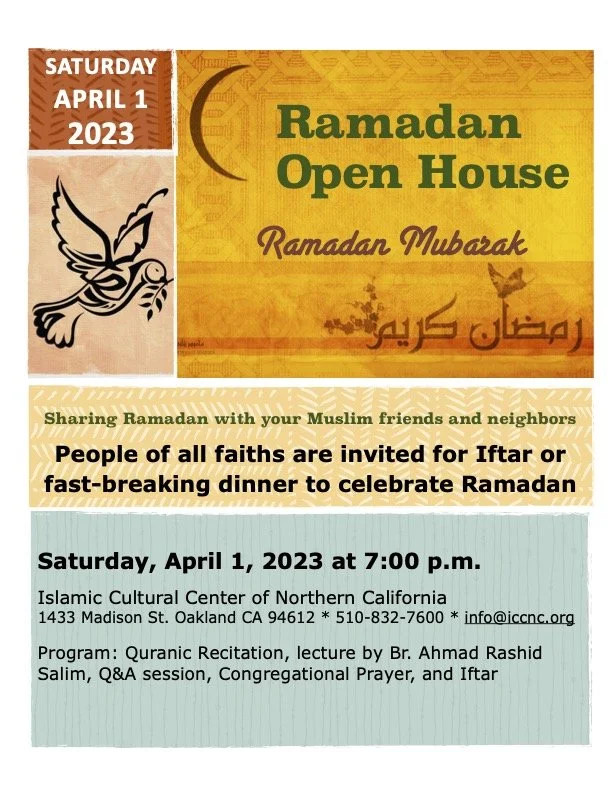 Annual Ramadan Open House and Iftar Sharing — ICCNC