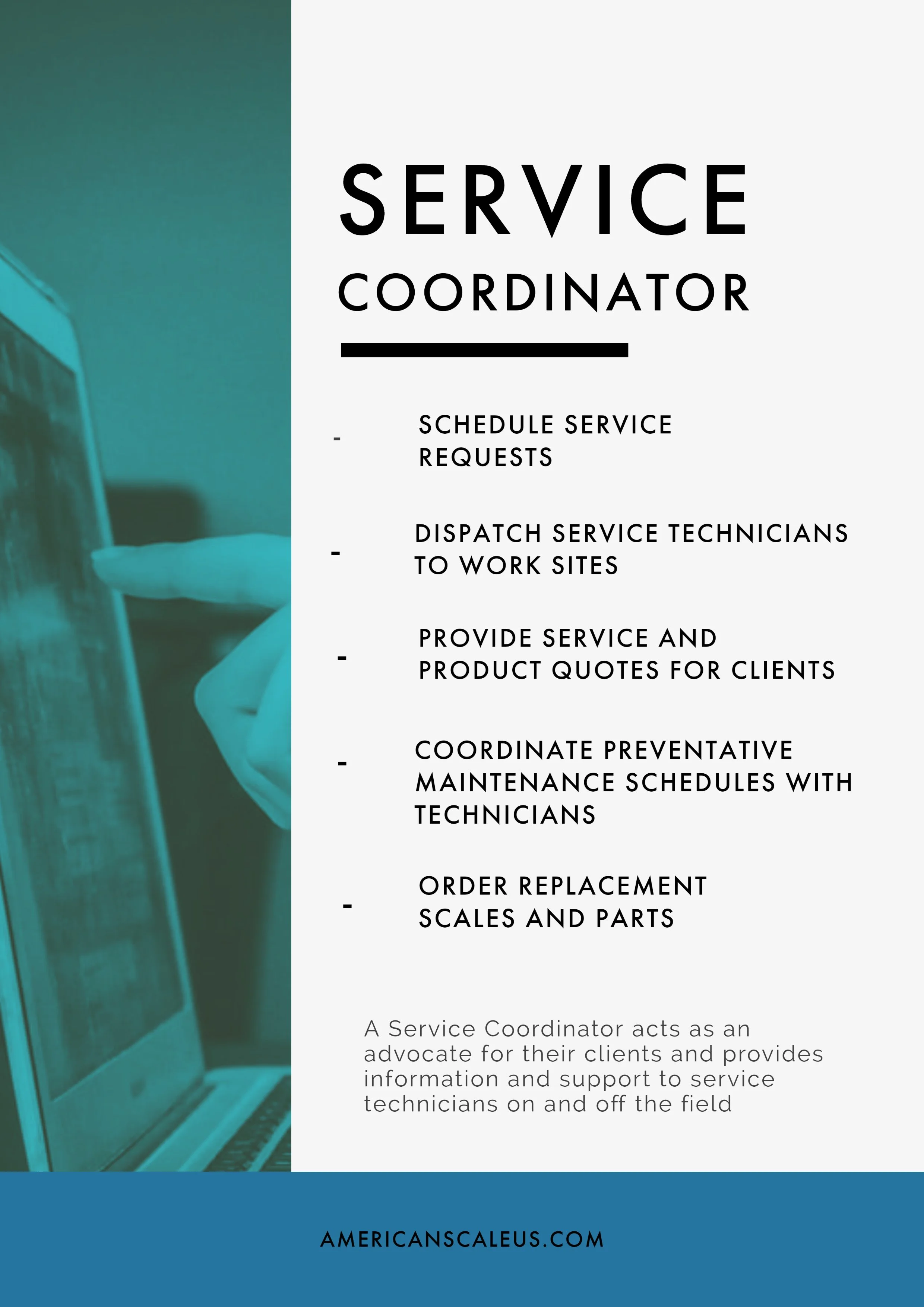 Day in the life of an American Scale Service Coordinator — ASC