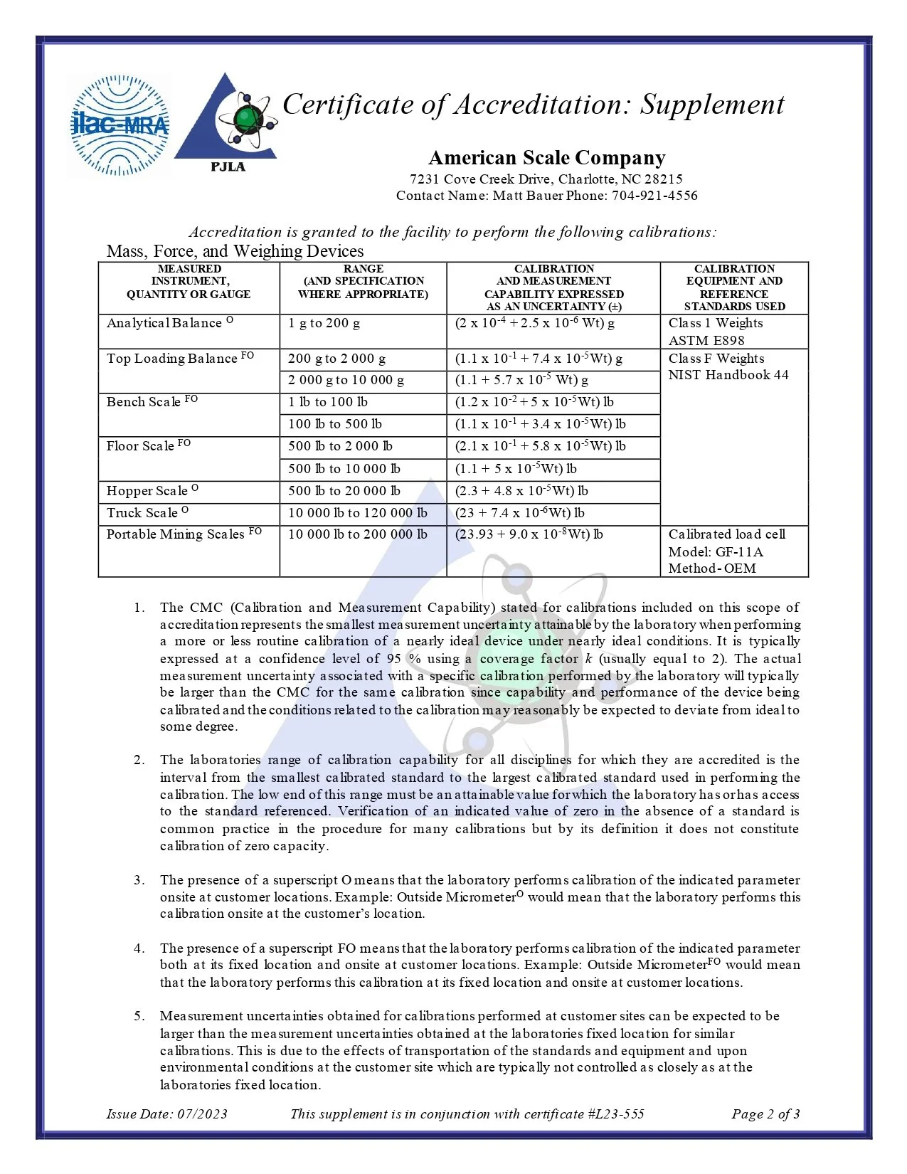 Licenses / Certifications — ASC