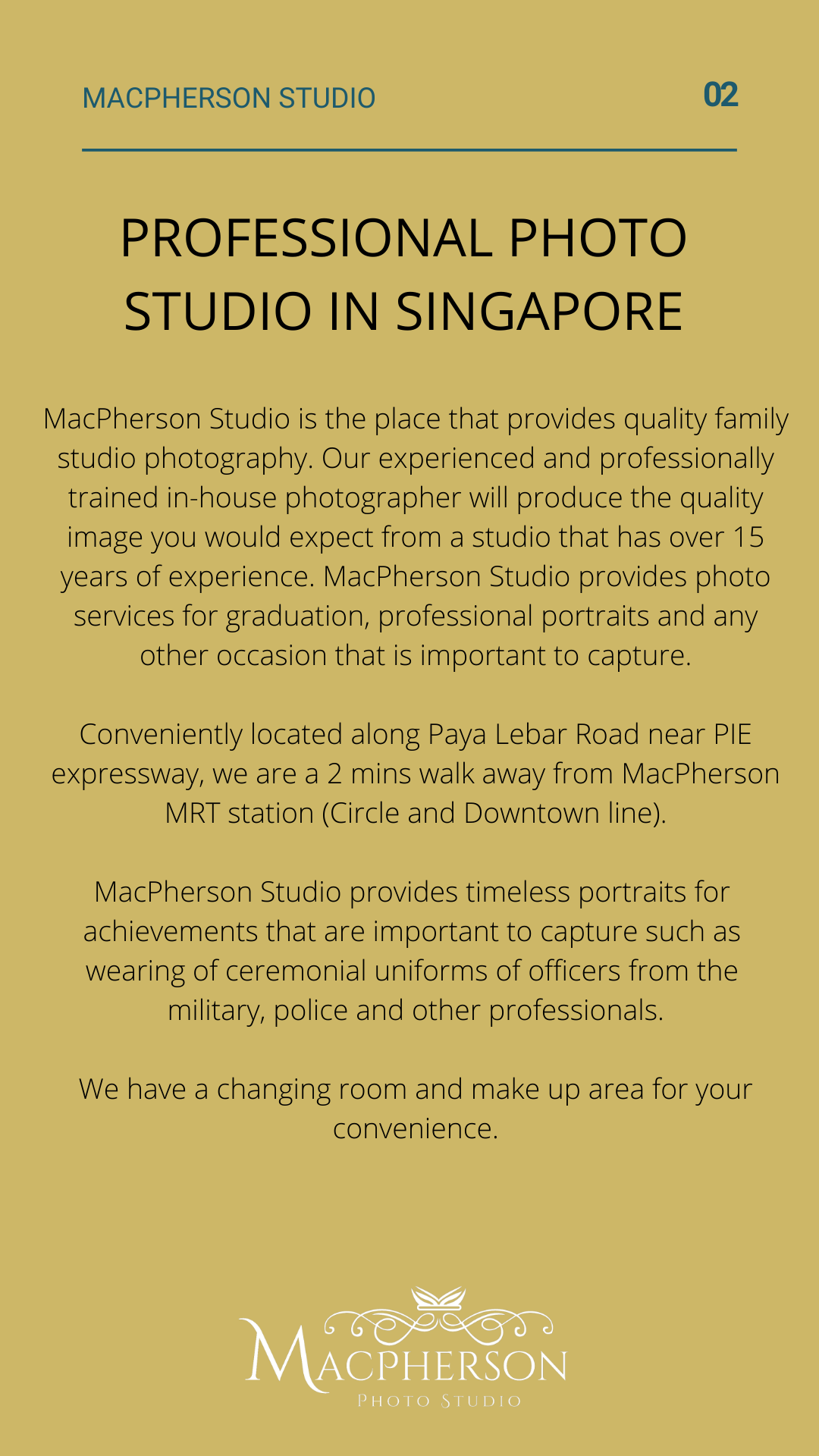 Studio Package Prices — MacPherson Photo Studio