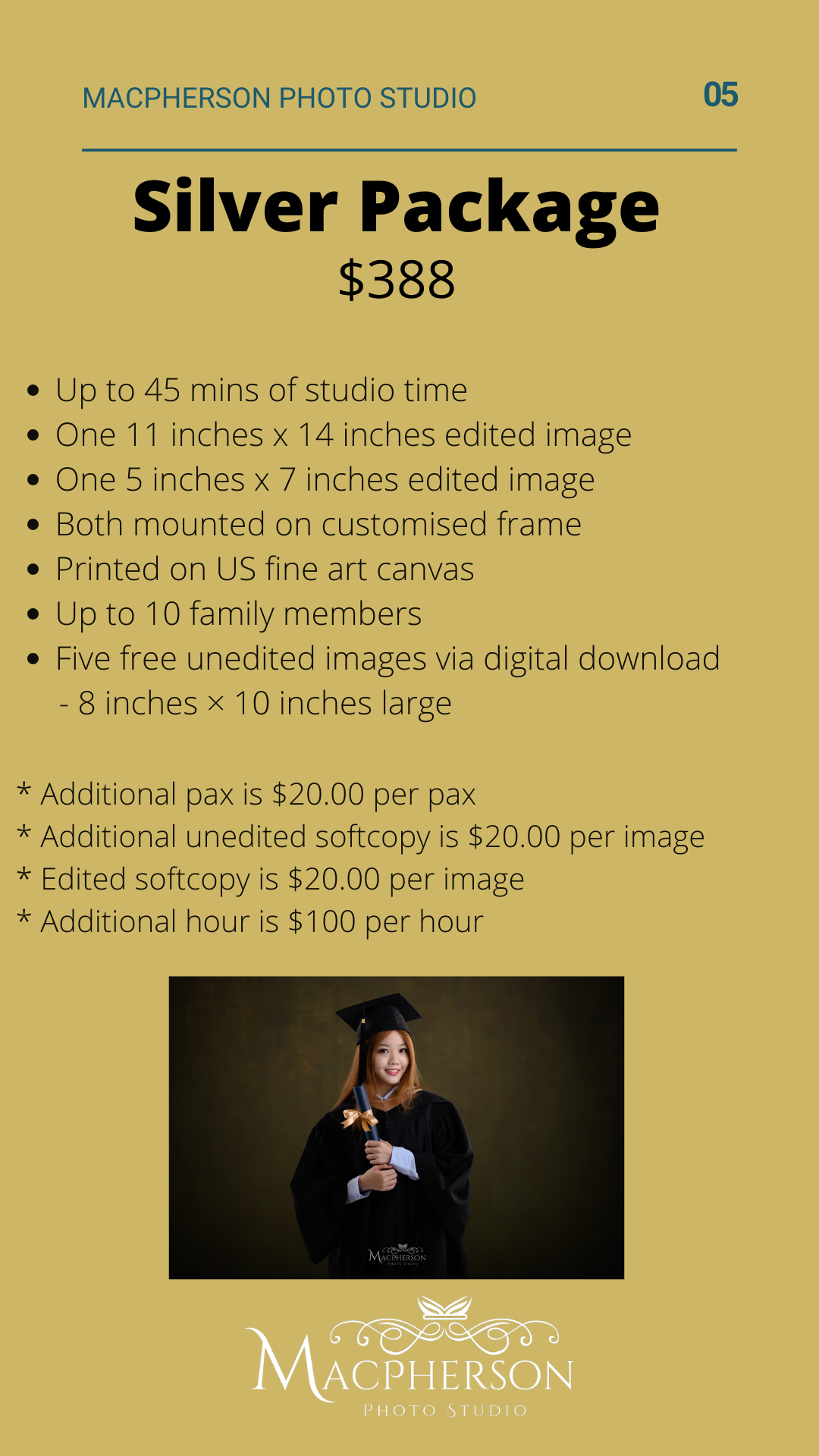 Studio Package Prices — MacPherson Photo Studio
