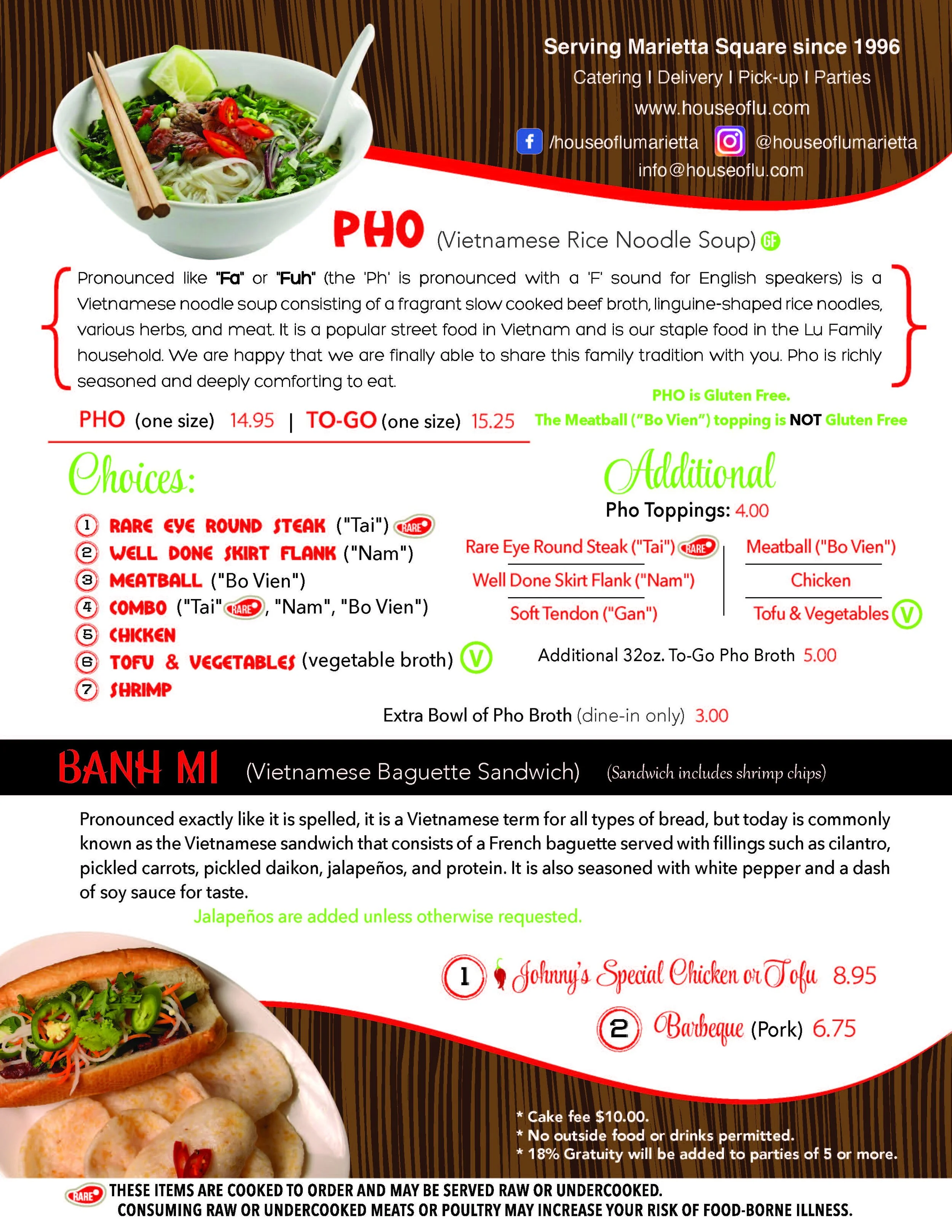 Menu — House of Lu