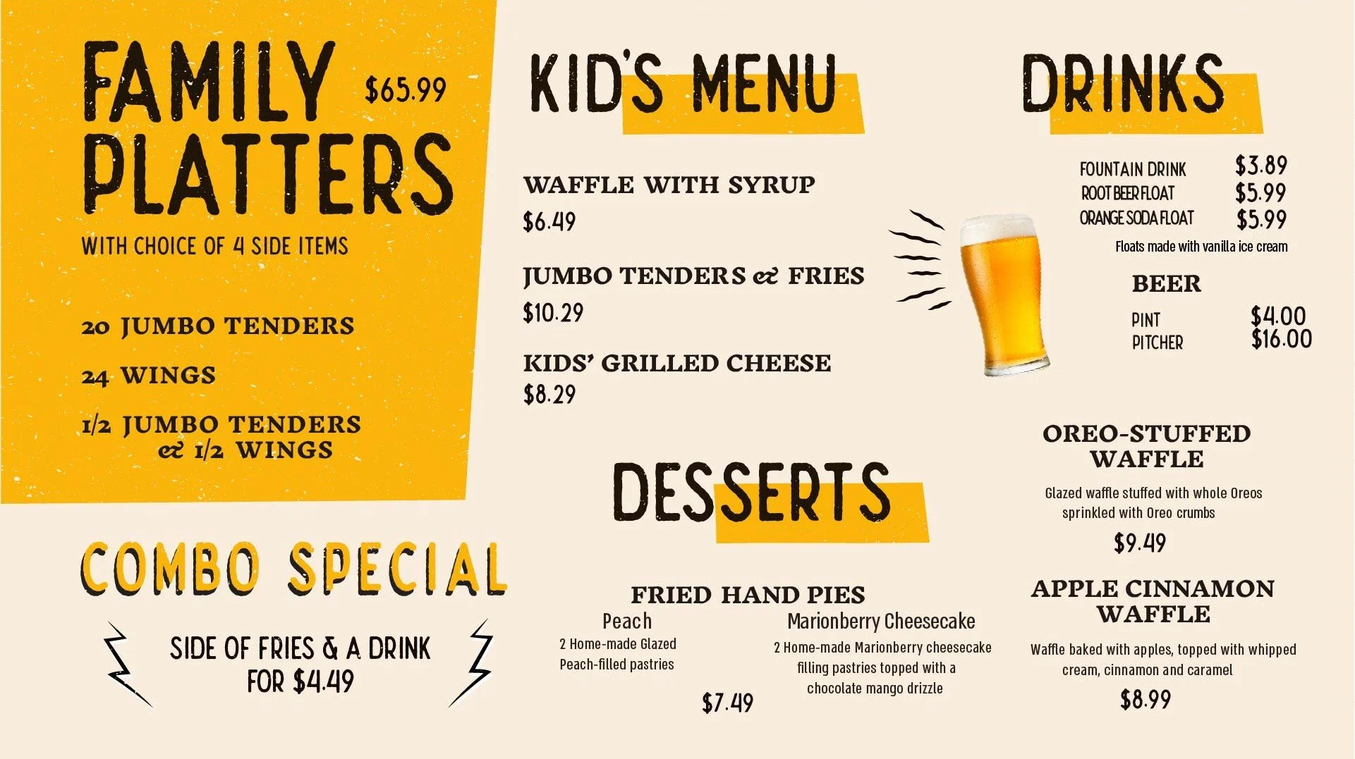 Menu — The Chicken Shack