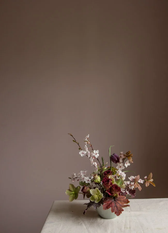 Natural Spring Flowers Tutorial — a quiet style