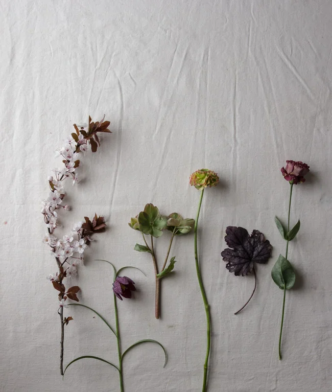 Natural Spring Flowers Tutorial — a quiet style