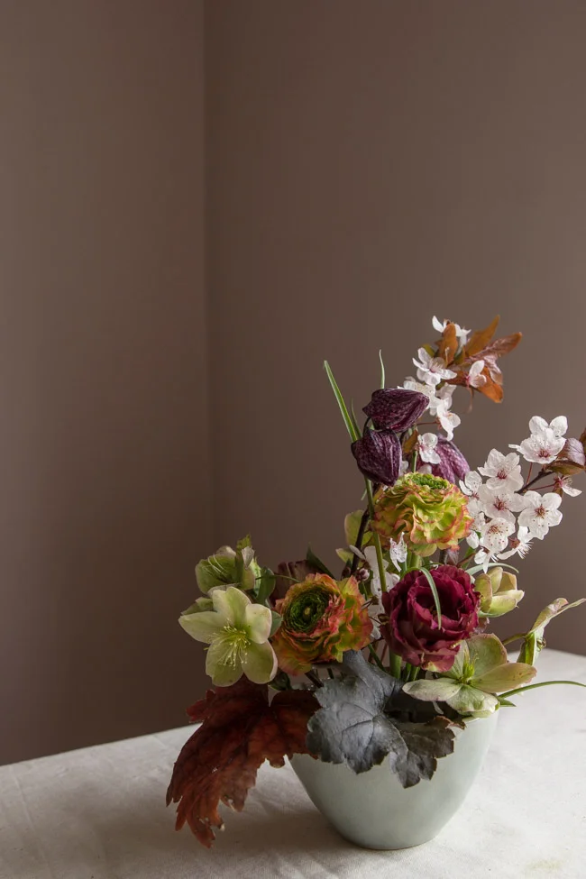 Natural Spring Flowers Tutorial — a quiet style