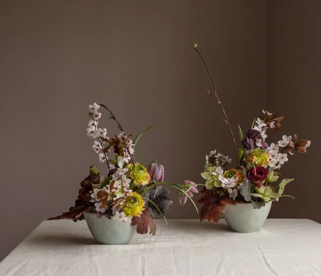 Natural Spring Flowers Tutorial — a quiet style
