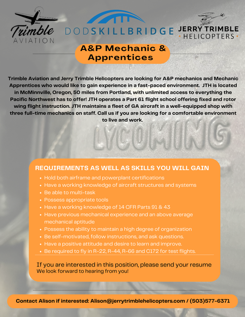 DOD Skillbridge — Jerry Trimble Helicopters