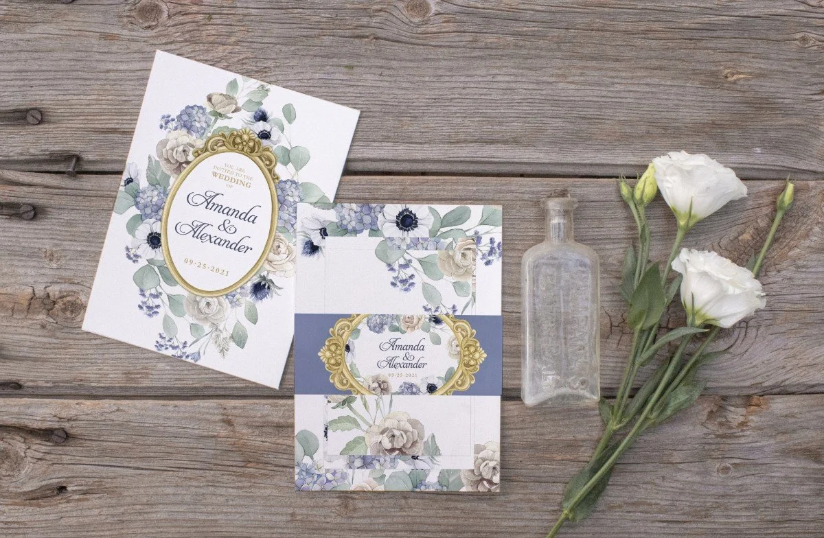 Botanical Enchanted Forest Wedding Invitations by Alicia's Infinity ...
