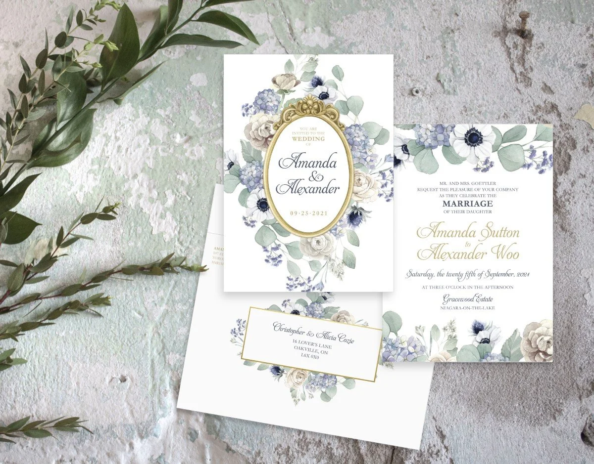 Botanical Enchanted Forest Wedding Invitations by Alicia's Infinity ...