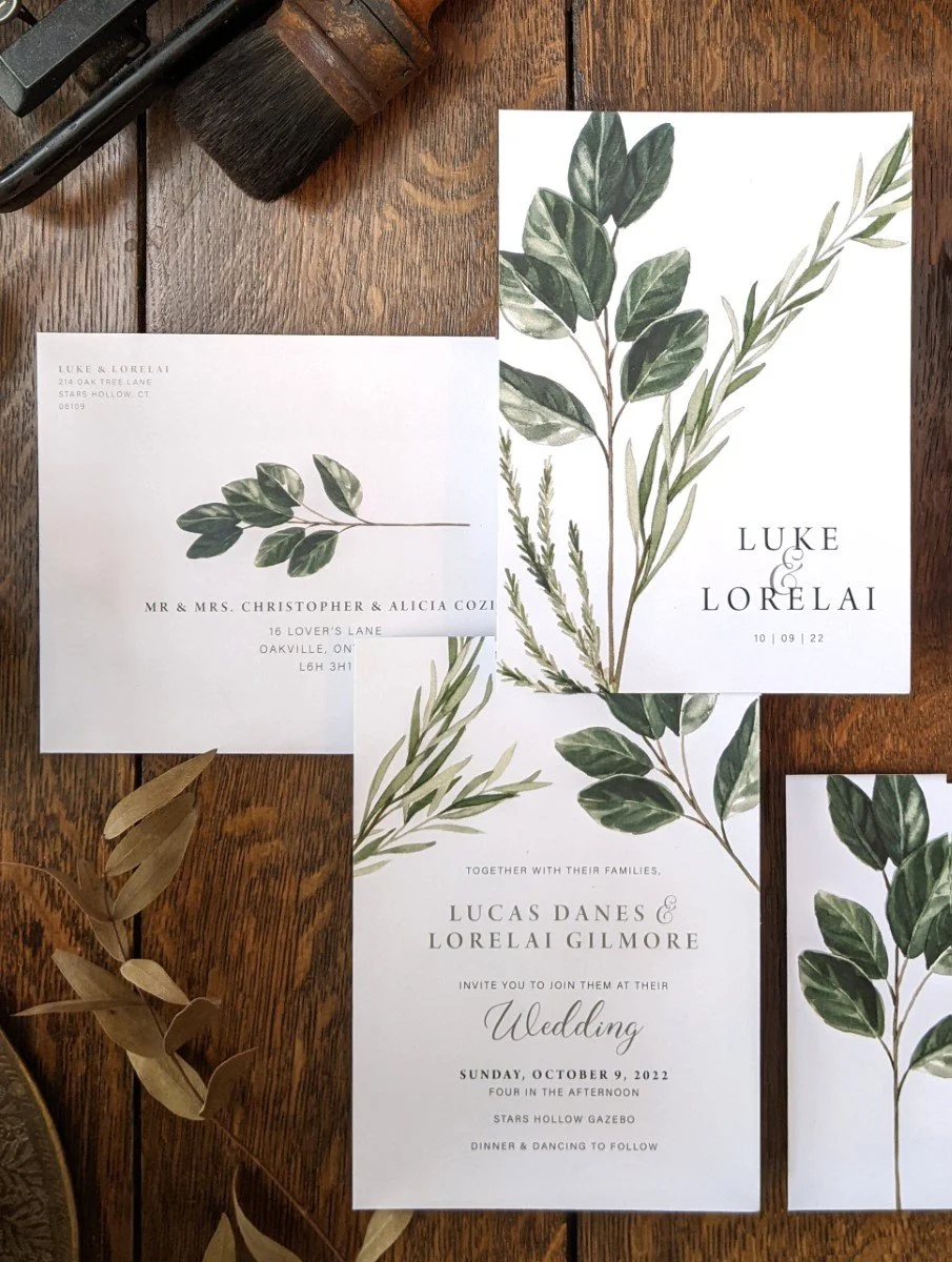 Greenery Sprigs Simple & Elegant Wedding — Alicia's Infinity