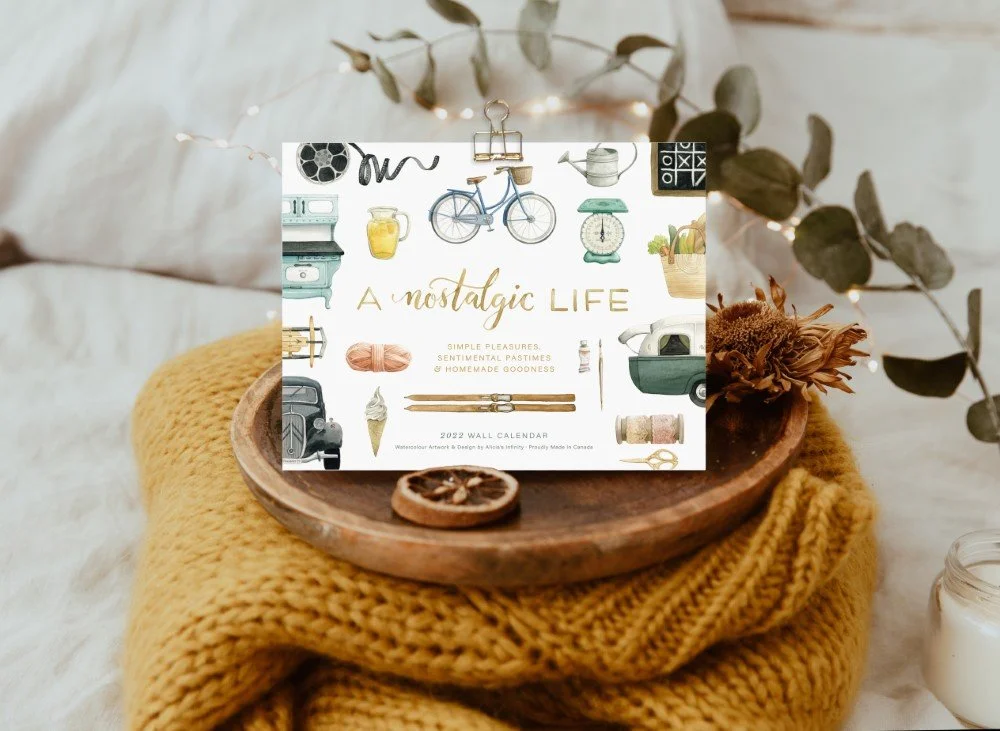 "A Nostalgic Life" 2026 Wall Calendar — Alicia's Infinity