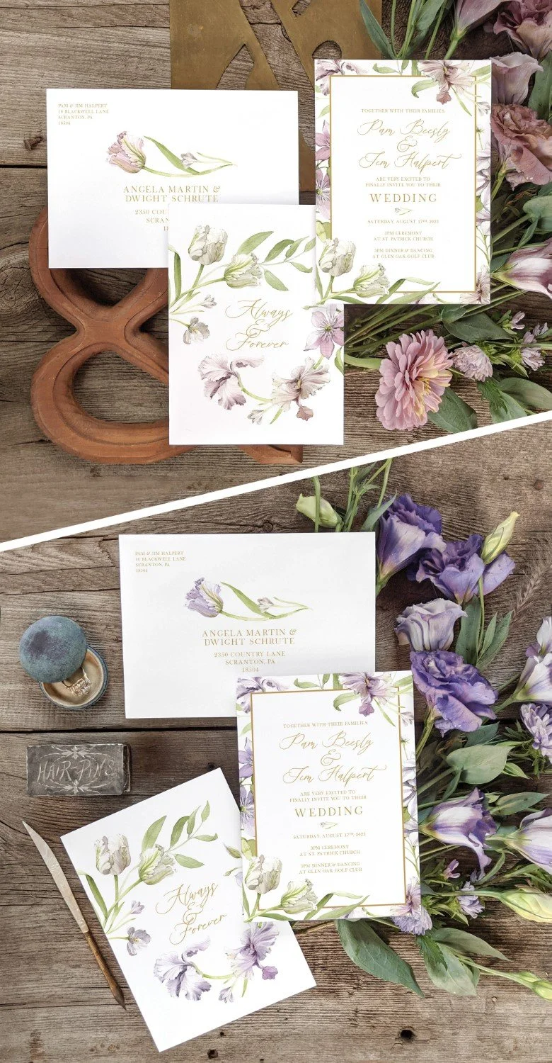 Purple Tulips and Iris Spring Wedding — Alicia's Infinity