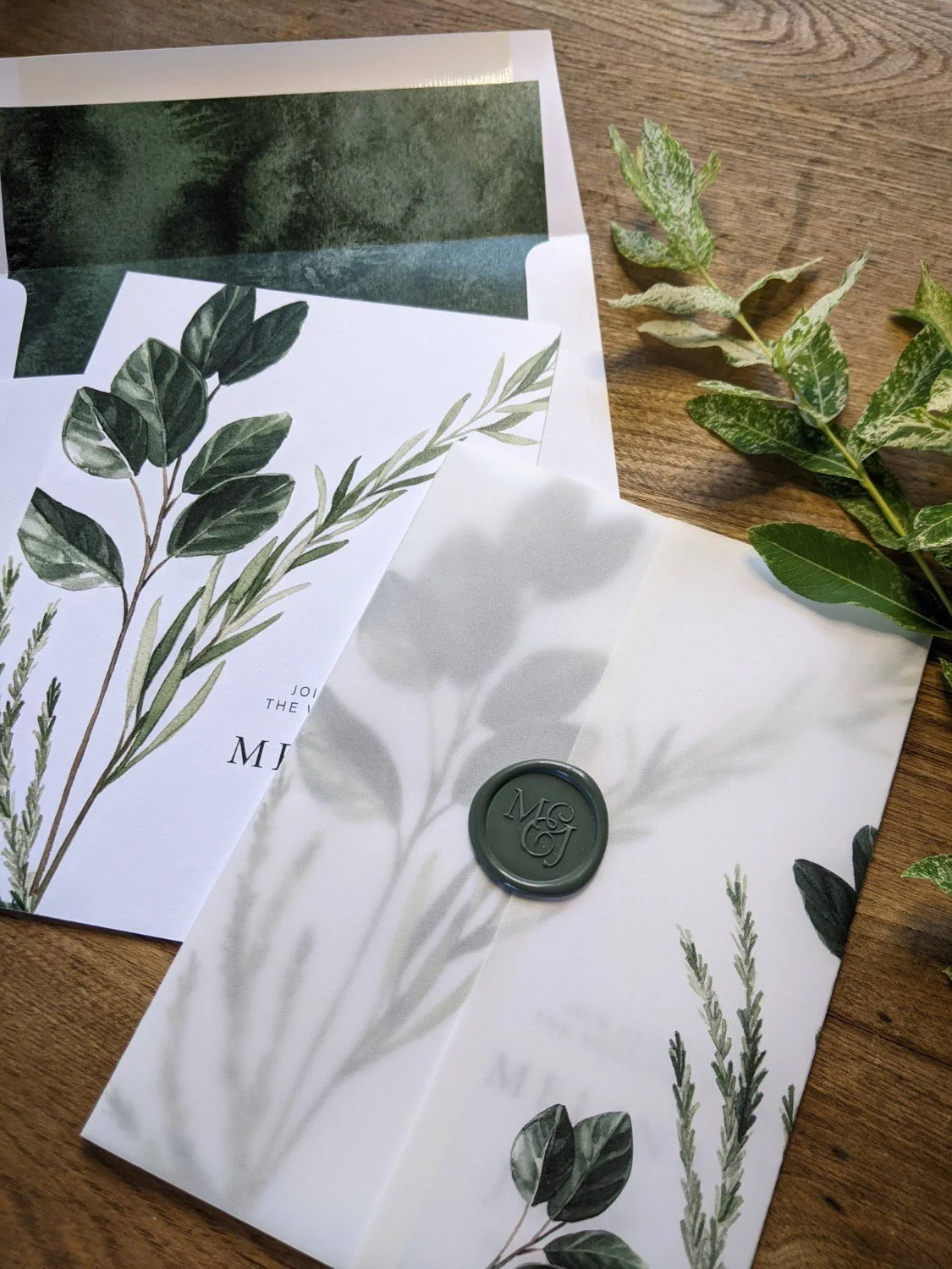 Greenery Sprigs Simple & Elegant Wedding — Alicia's Infinity