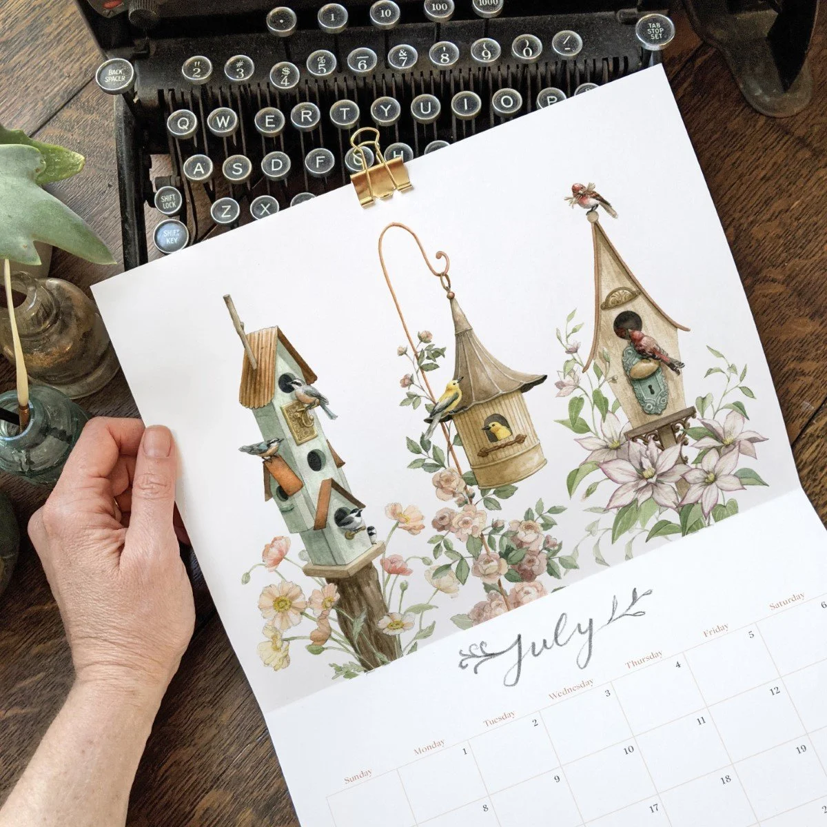 "In the Garden" 2026 Wall Art Calendar - Watercolour Paintings by ...