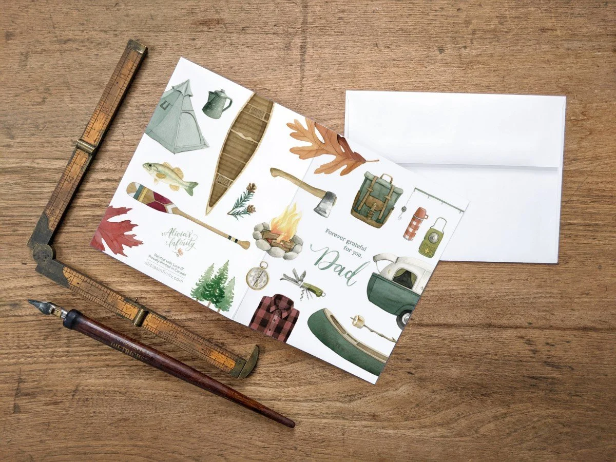 Outdoor Camping Father's Day Card — Alicia's Infinity