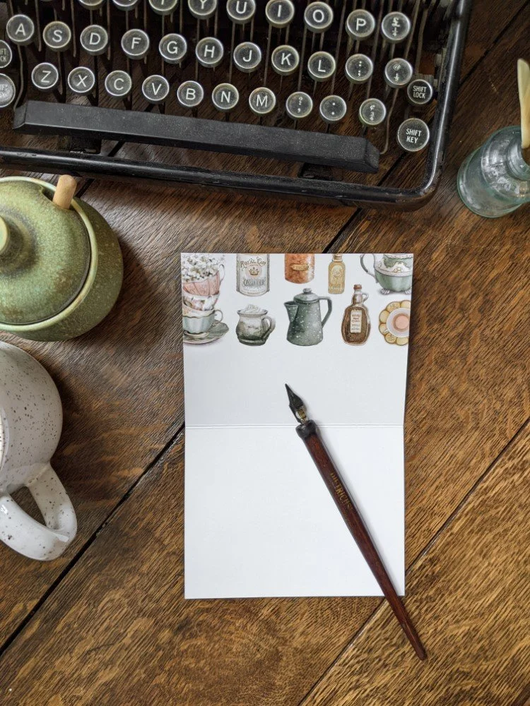 Small Town Cafe - Tea & Coffee Notecard — Alicia's Infinity