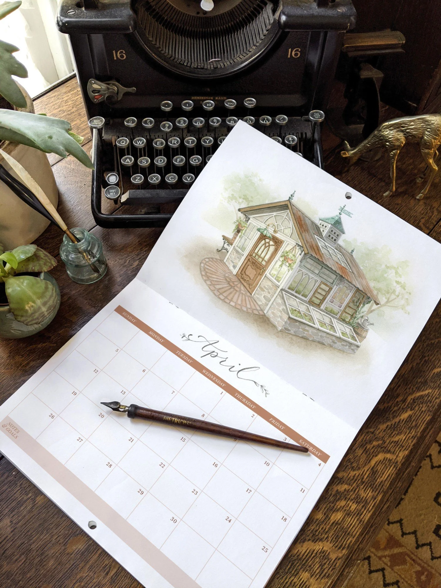 "In the Garden" 2026 Wall Art Calendar - Watercolour Paintings by ...