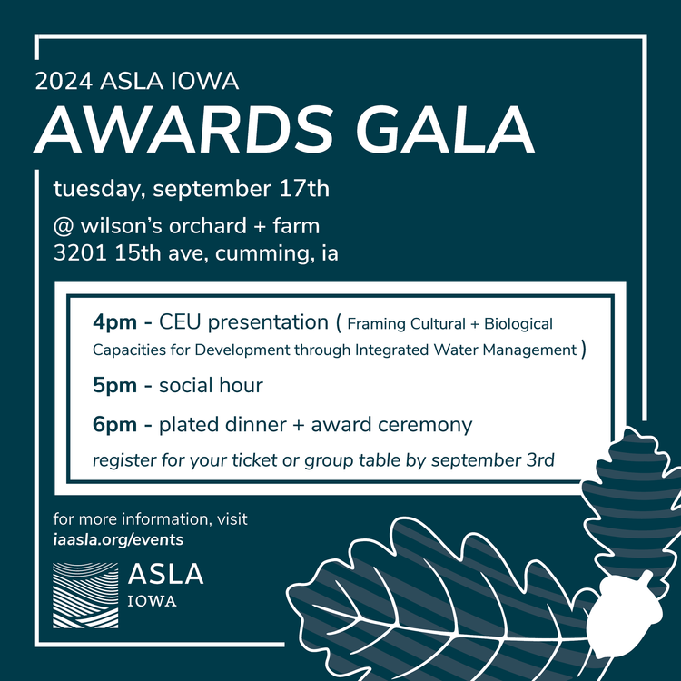 2024 ASLA Iowa Awards Gala — Iowa ASLA