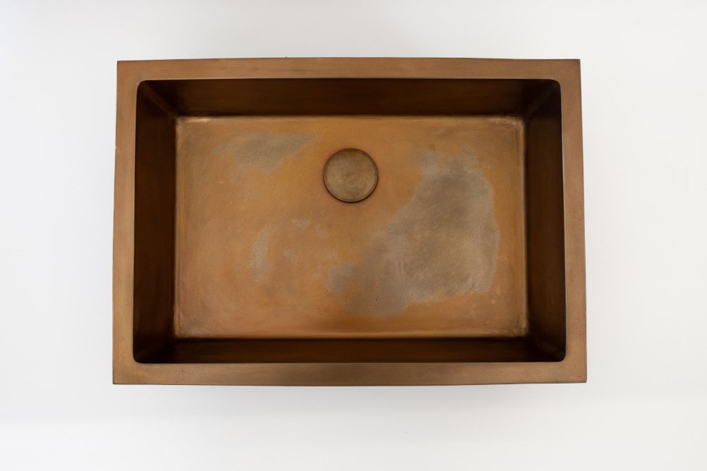 Timeless Oval Basin in Bronze — Merwe Bathware