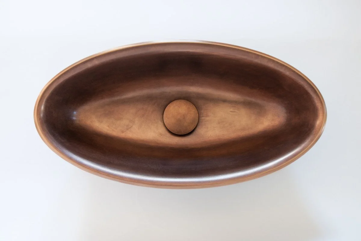 Timeless Oval Basin in Bronze — Merwe Bathware