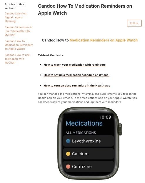 Medication Reminders How To Guide — Candoo Tech