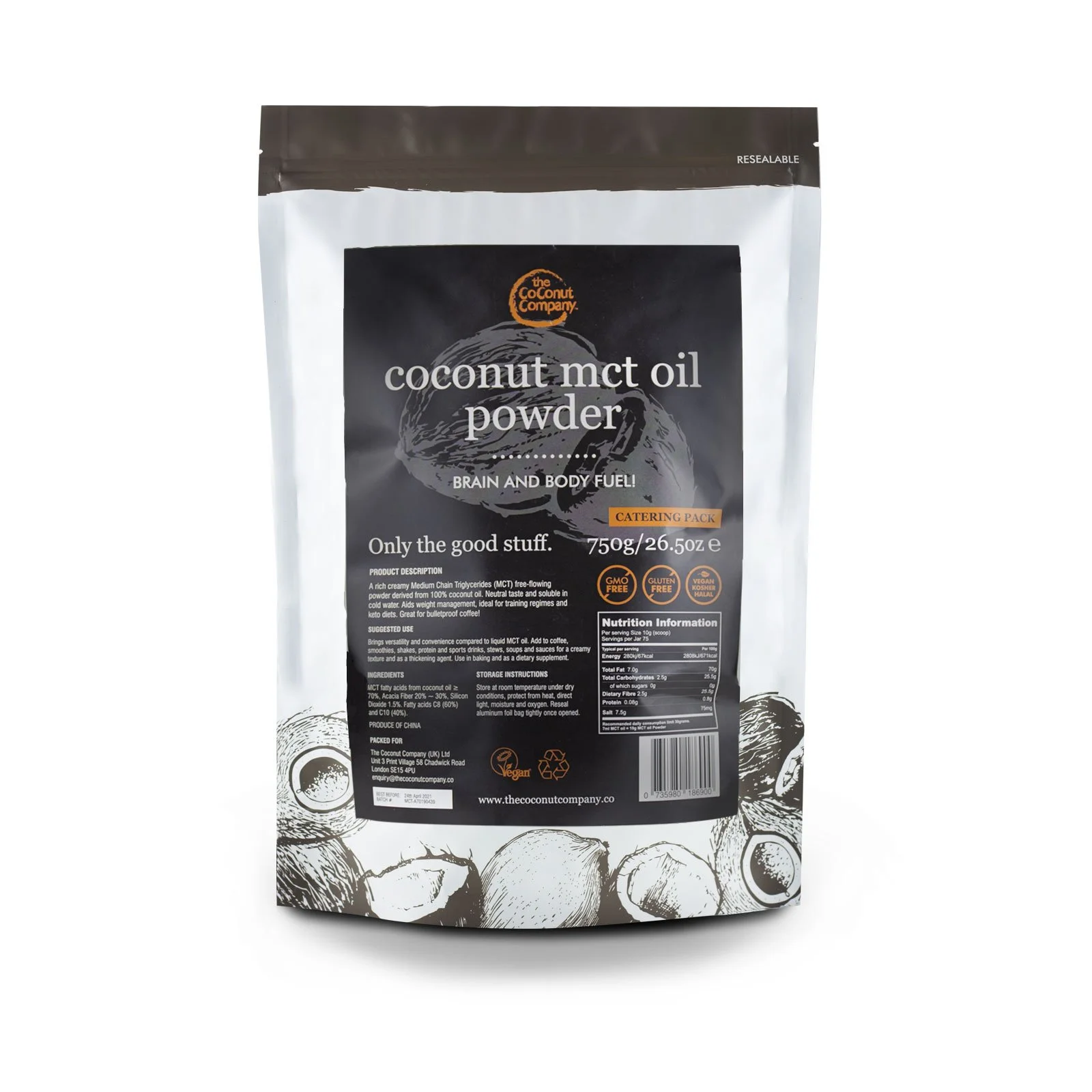 MCT Oil, Powder, Coconut, Vegan — The Coconut Company