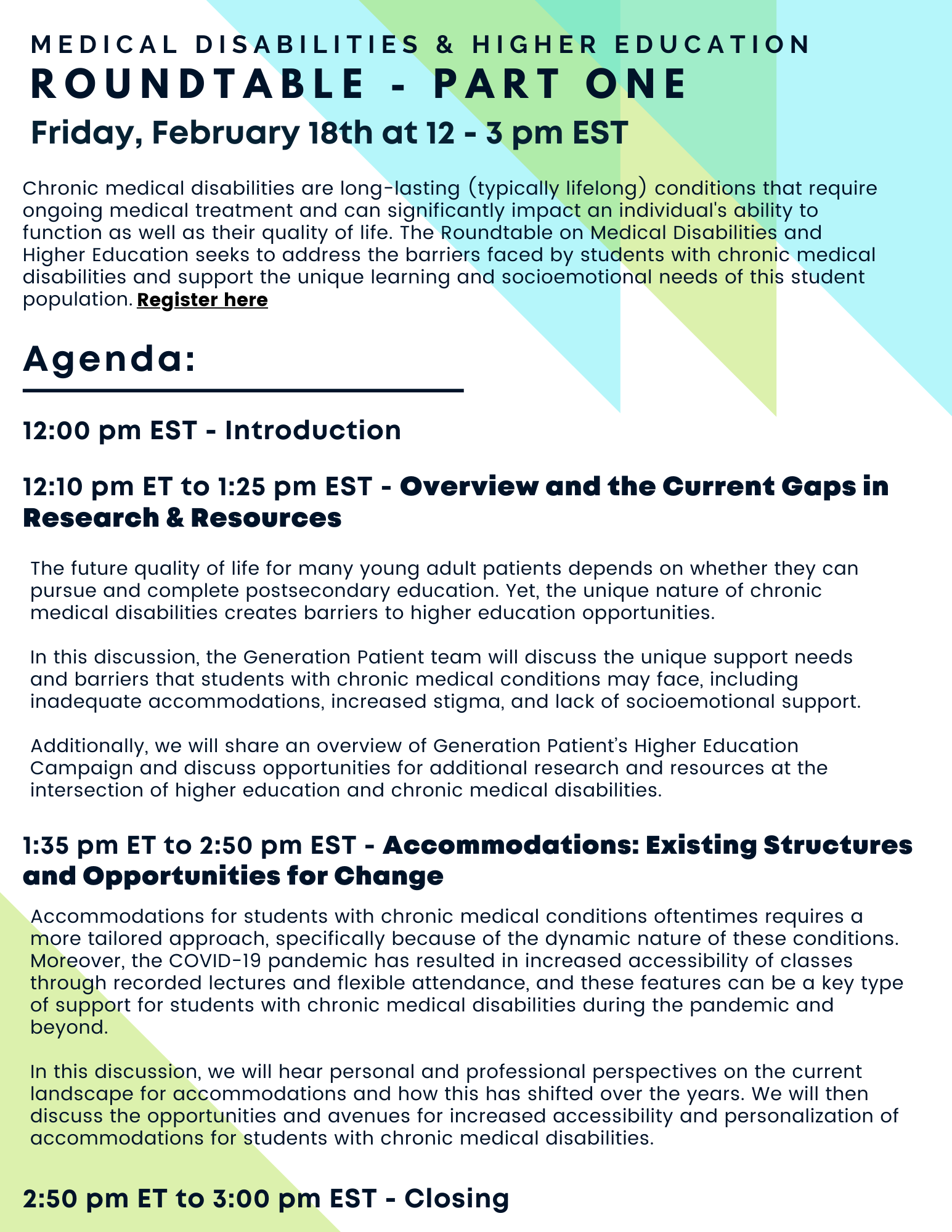 Roundtables — Generation Patient