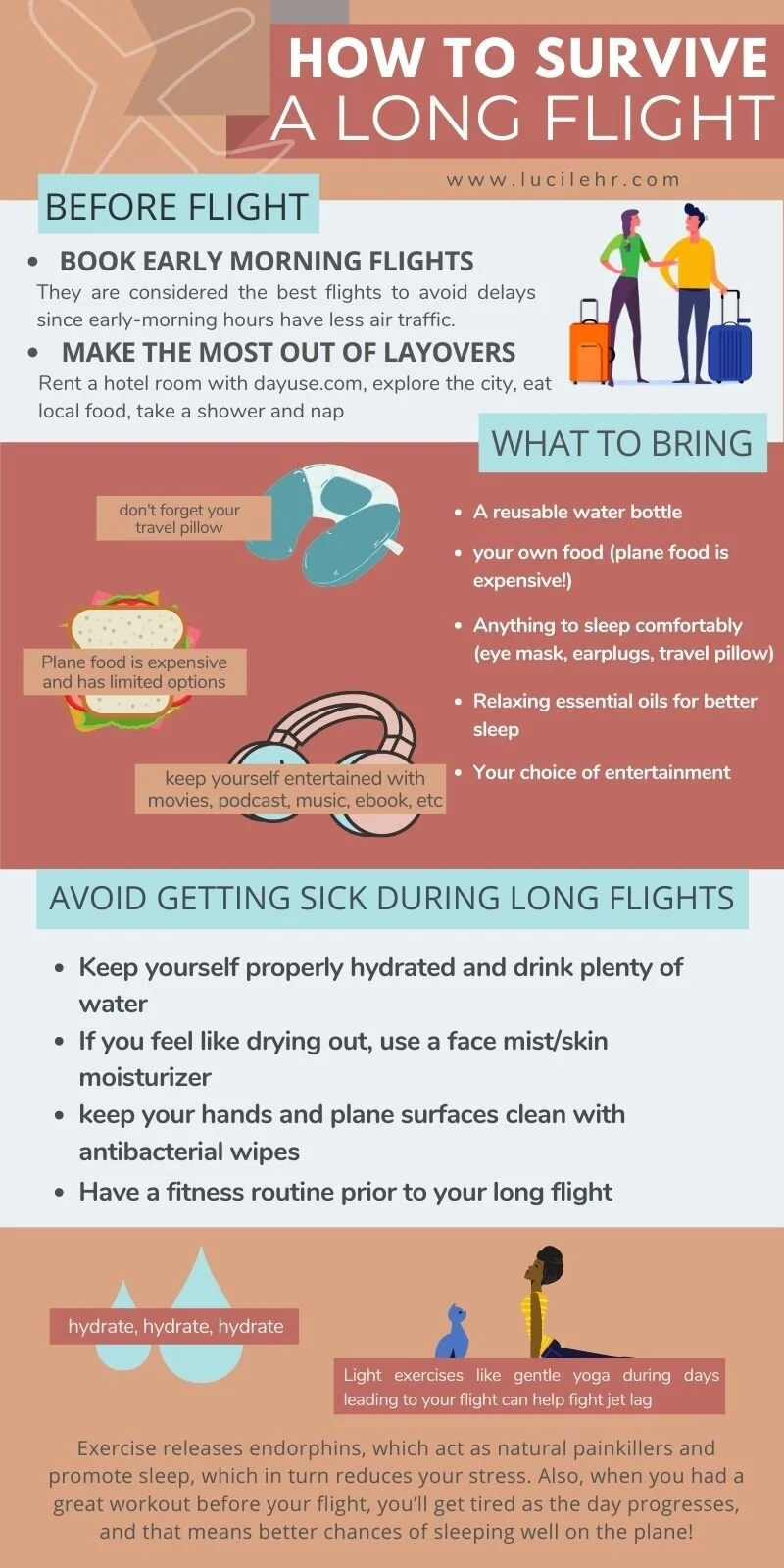 How to Survive a Long Flight: Your Airplane Checklist with Long Flight ...