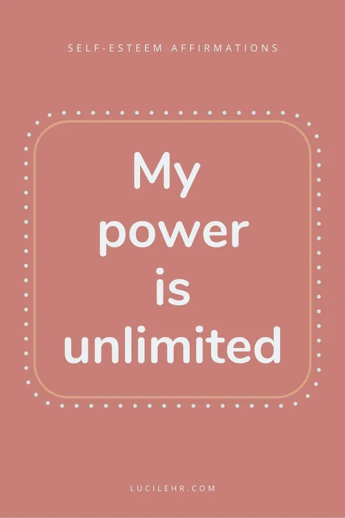 20 POSITIVE AFFIRMATIONS for CONFIDENCE and SELF-ESTEEM | Lucilehr.com
