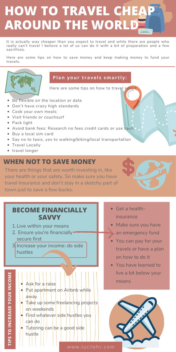 How to Afford to Travel the World | Lucilehr.com