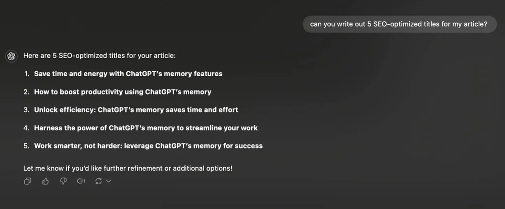 How to use ChatGPT’s memory to boost efficiency 100x to save you time ...