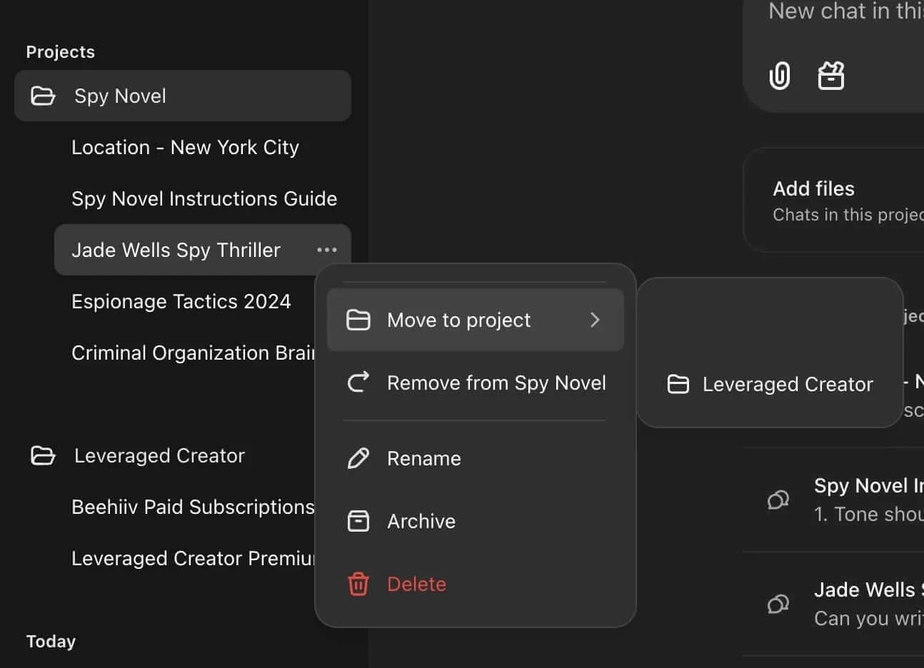 How to use ChatGPT to organize your creative projects. — Wealest