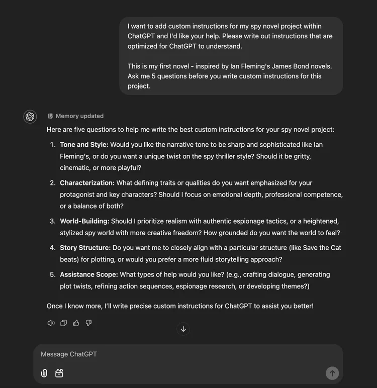 How to use ChatGPT to organize your creative projects. — Wealest