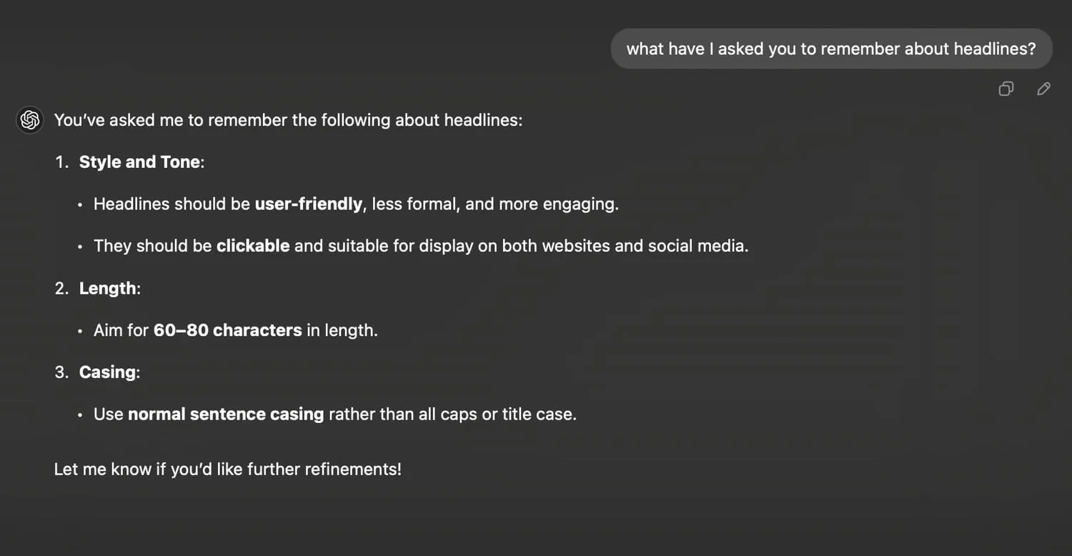 How to use ChatGPT’s memory to boost efficiency 100x to save you time ...