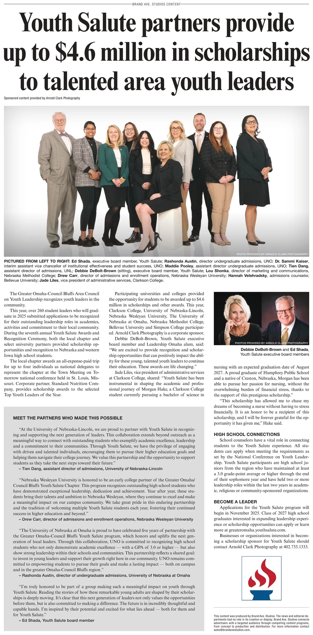 Featured Highlights — Greater Omaha-Council Bluffs Youth Salute