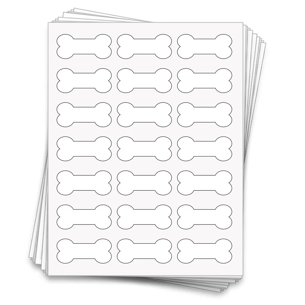 Free Dog Bone Label Templates for Word, Canva, Adobe -- Learn to how to ...