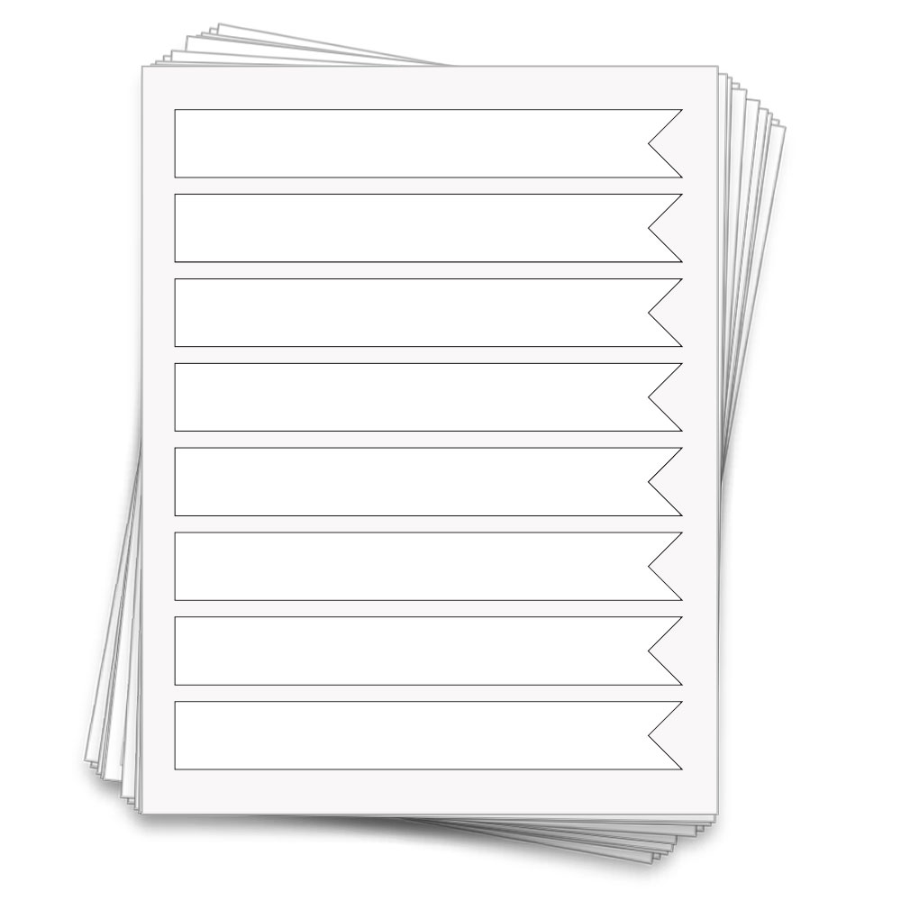8419 - Flag Label Template, 7.5 x 1 in. — Dashleigh Template Center