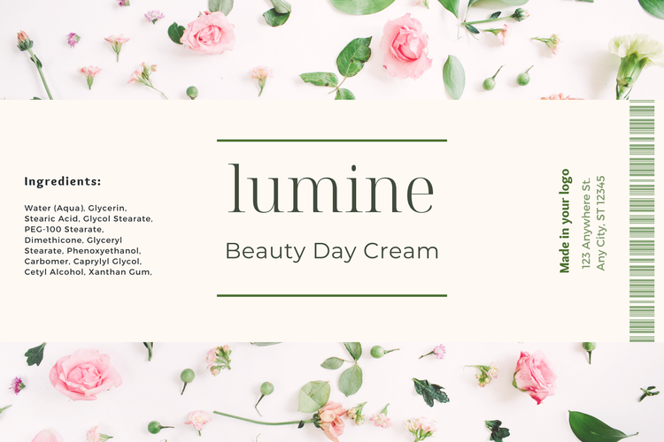 Rose Floral Cosmetic Labels - Free Canva Templates and Designs ...
